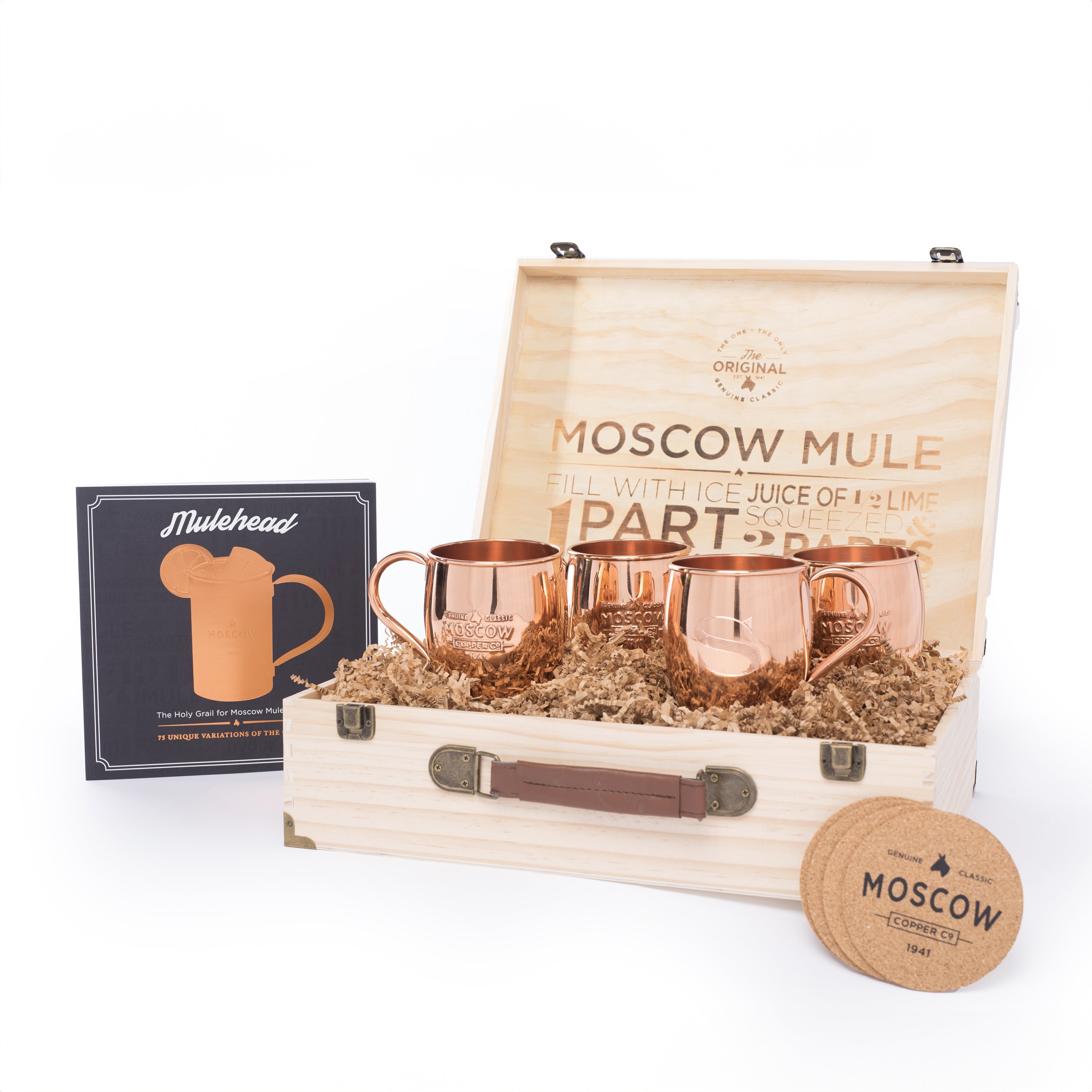 Monogrammed Set of Four Hammered or Polished Mugs – Moscow Copper Co.