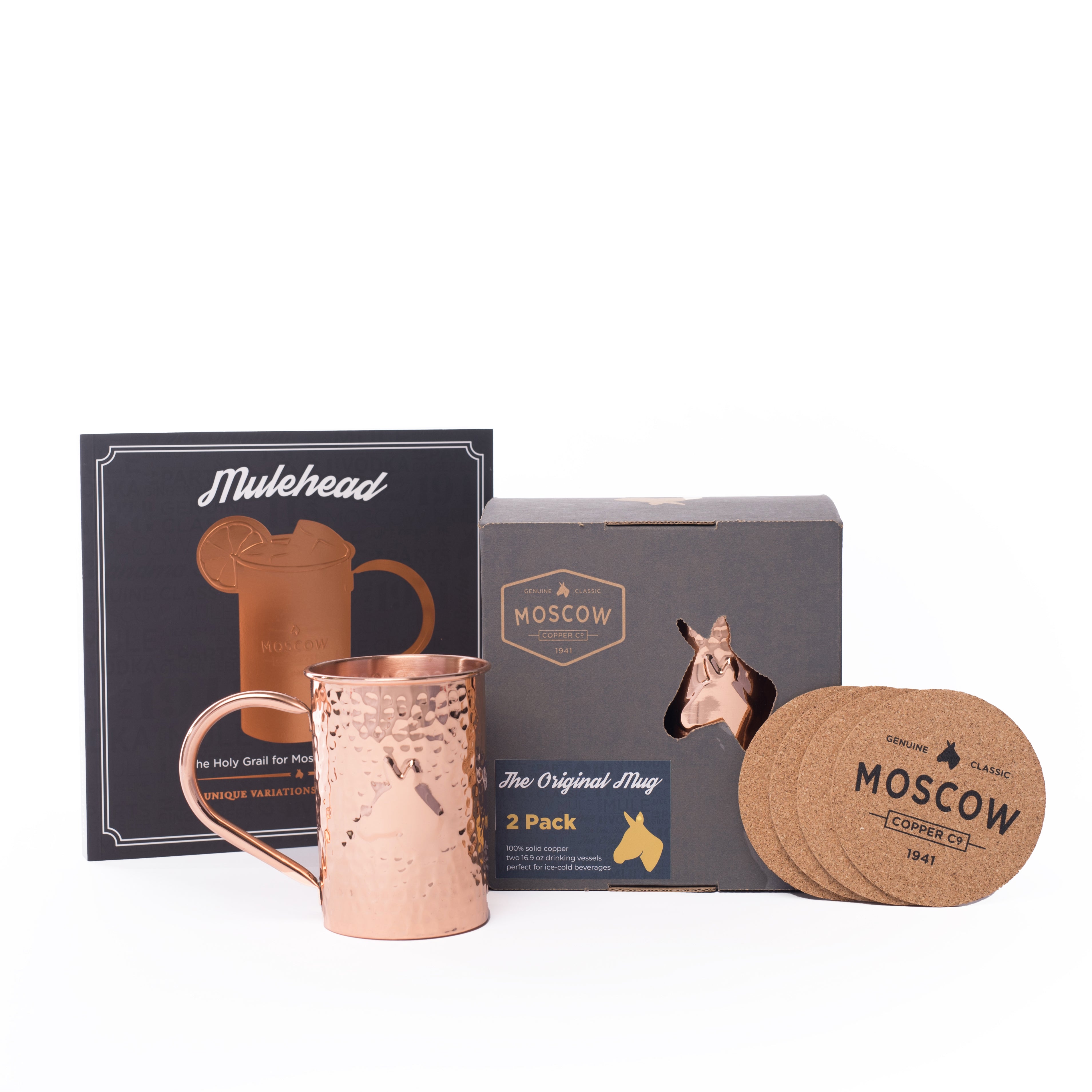 Mulehead Gift Set for Moscow Mule Cocktail Lovers – Moscow Copper Co.