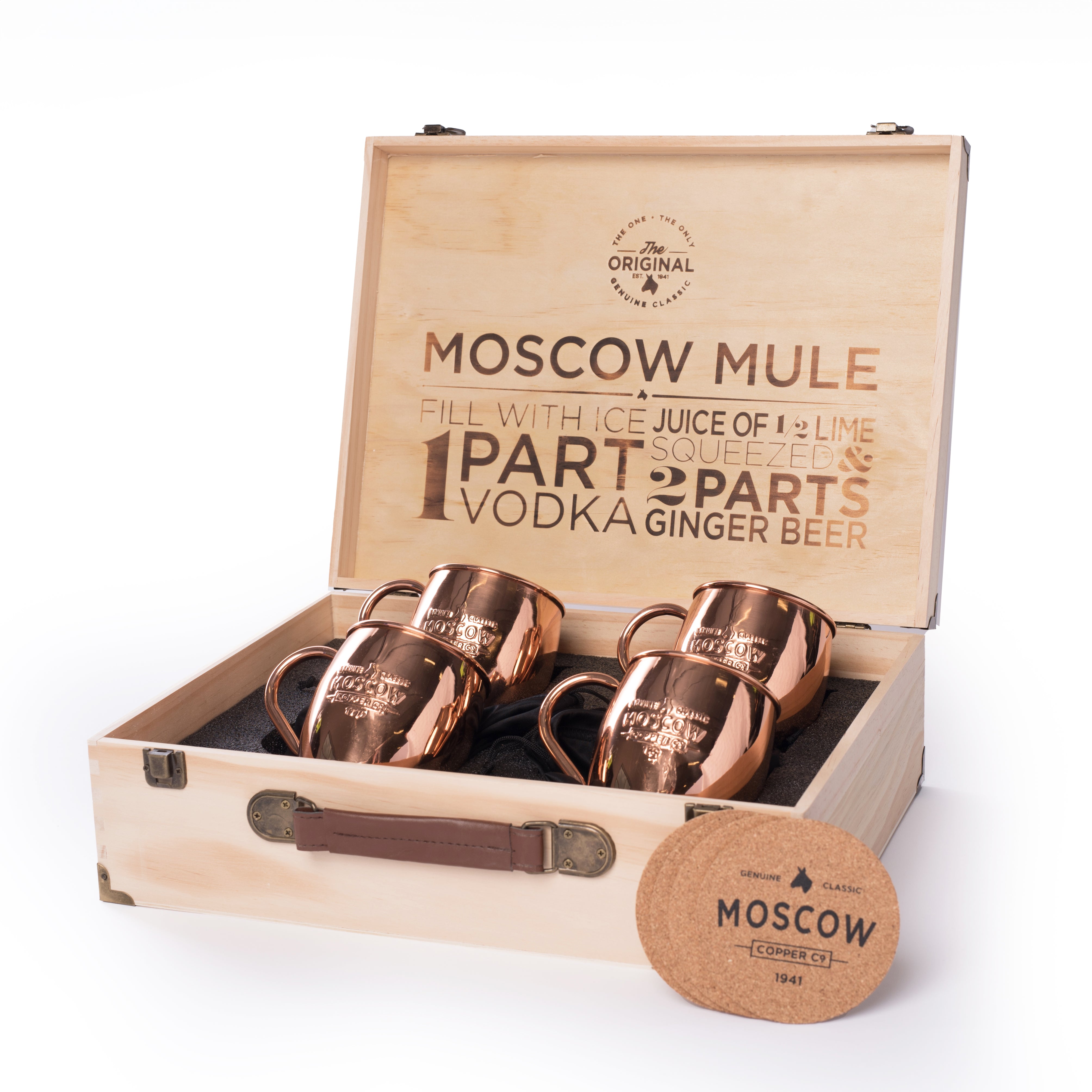 Shop 4-Pack Copper Barrel Mugs from Moscow Copper Co.