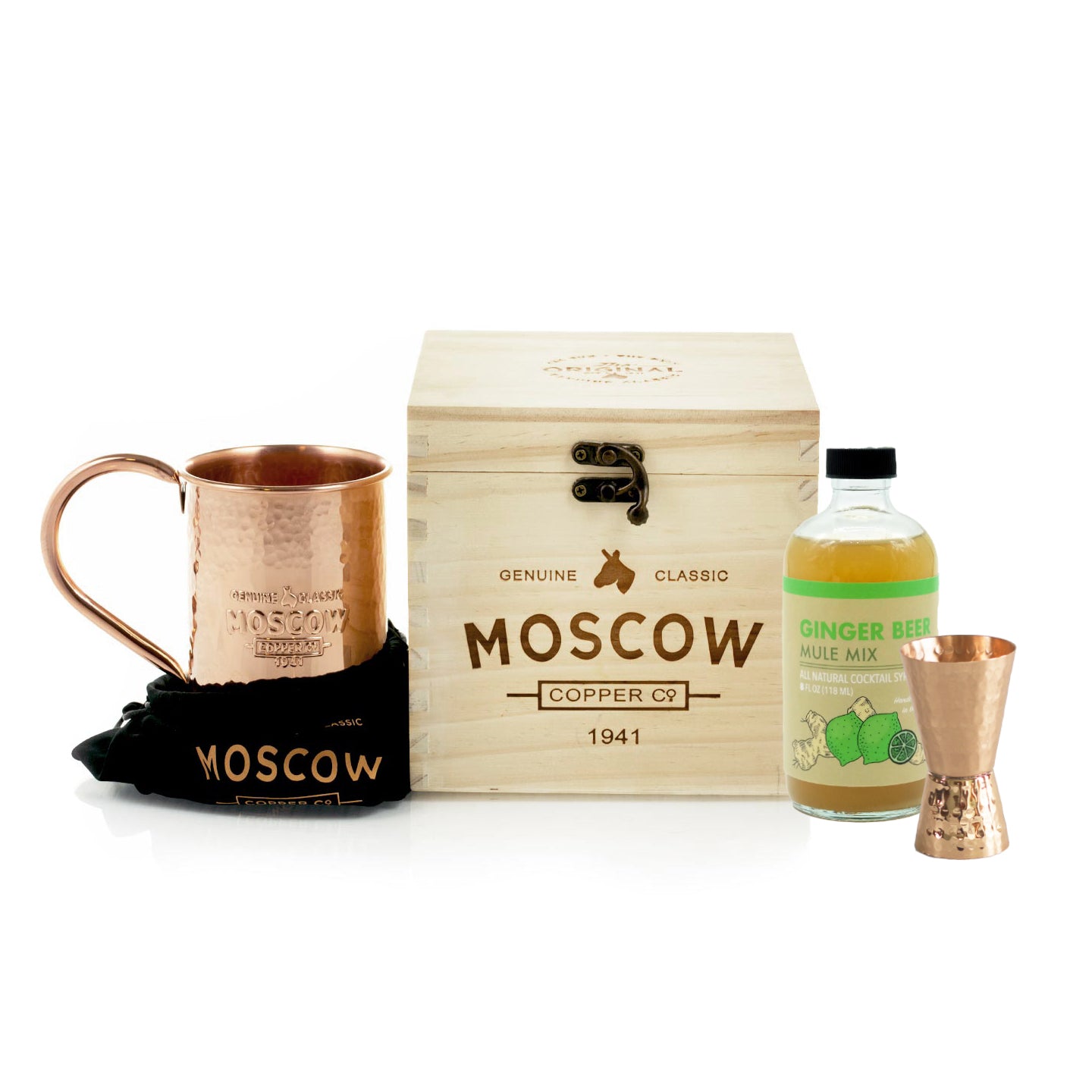 Moscow Mule Mocktail Making Gift Kit with Mug & Cocktail Supplies ...