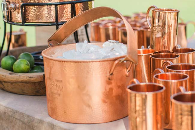 Hammered Copper Ice Bucket by Moscow Copper Co.